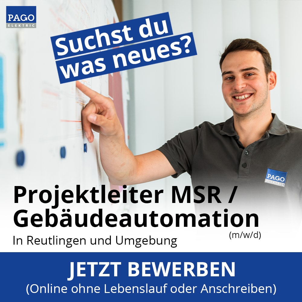Projektleiter im Bereich MSR, Gebäudeautomation (m/w/d) – Vollzeit